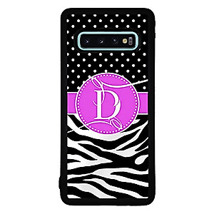 Zebra Dot Personalized Black Rubber Phone Case Compatible With Samsung Galaxy S23, S23+, S23 Ultra, S22, S22+, S22 Ultra, S21 FE, S21, S21+, S21 Ultra, S20 FE, S20 + Ultra, Note 20 Ultra,S10 S10e S10+