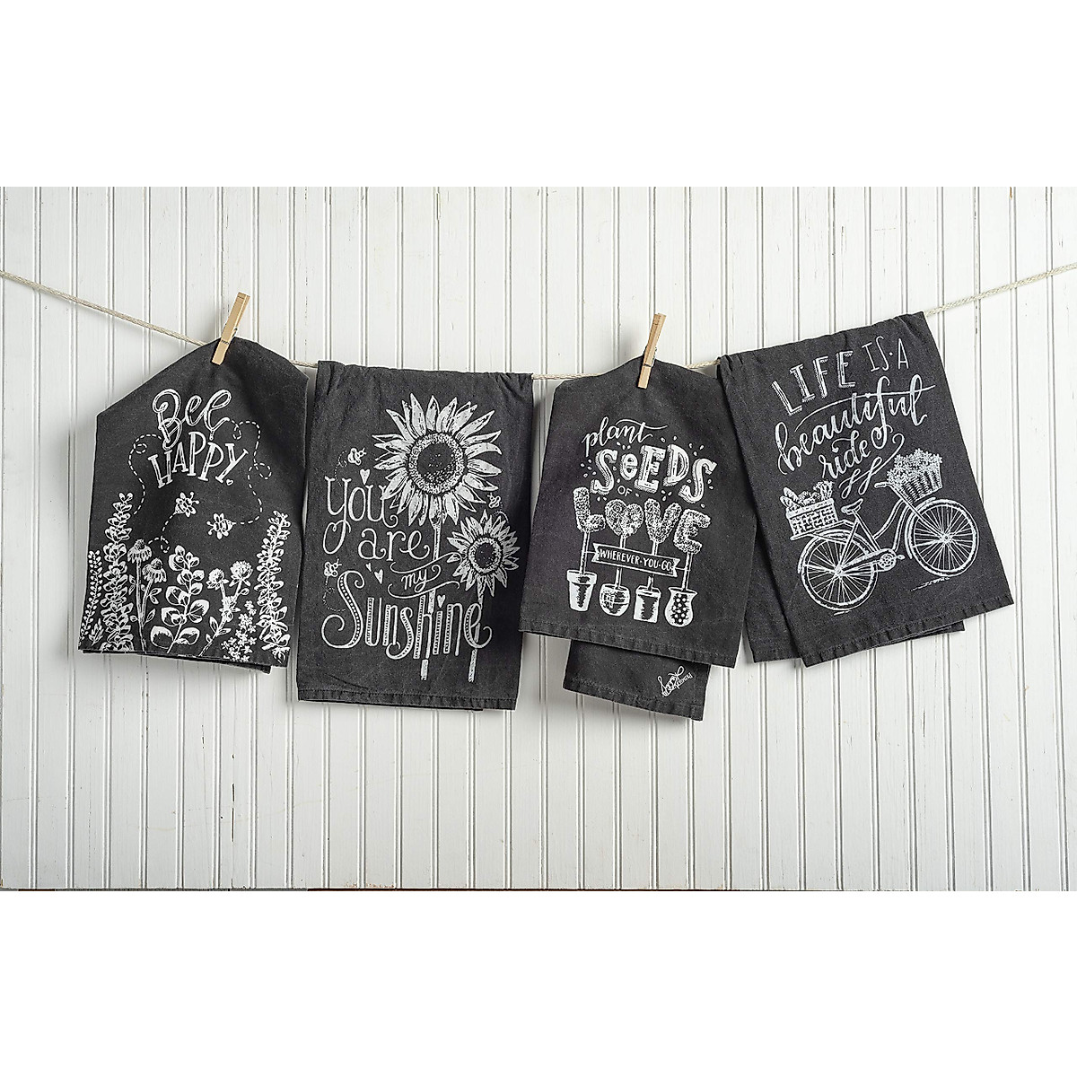 Primitives by Kathy Chalk Dish Towel, 28" x 28", You Are My Sunshine