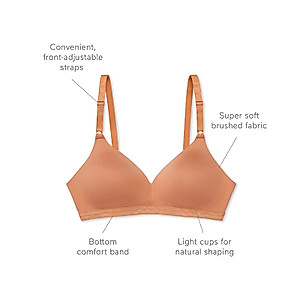Warner's Women's Cloud 9 Super Soft Wireless Lightly Lined Comfort Bra 1269, White, 36B