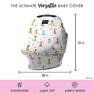 Milk Snob Original Disney Princess 5-in-1 Cover, Added Privacy for Breastfeeding, Baby Car Seat, Carrier, Stroller, High Chair, Shopping Cart, Lounger Canopy - Newborn Essentials, Nursing Top