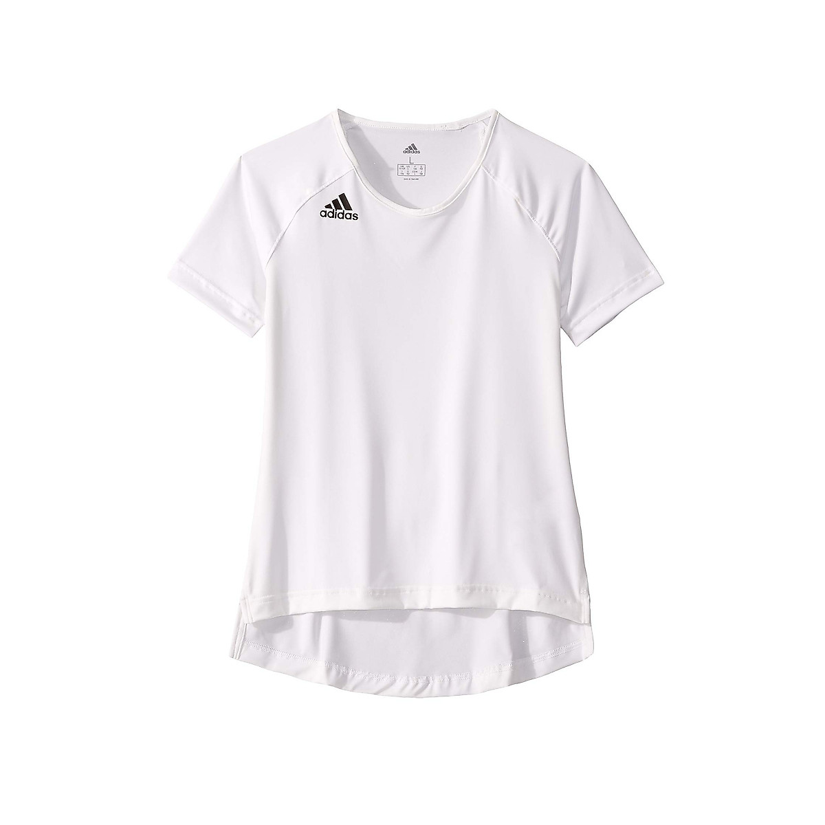 adidas unisex-youth Hi Lo Jersey White/Black Large