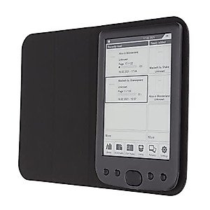 GOWENIC Ereader, 6In 800X600 Reading Tablet Hd Ink Screen E Reader 8Gb 512Mb Abs Ebook Reader with Protective Case Film for Reading, Support 32Gb Tf Card Expansion