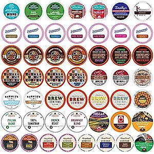 Coffee Variety Pack Sampler, Single Serve cups for the Keurig K Cup Brewer, 50 count