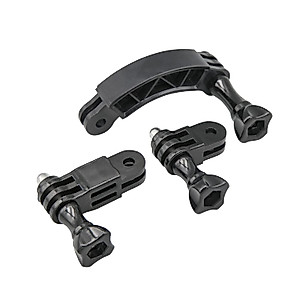 Haoyou Helmet Sticky Attachment Kit Compatible with Gopro Hero 12 11 10 9 8 7 Helmet Adhesive Mounts Extension Accessories（15 in 1）