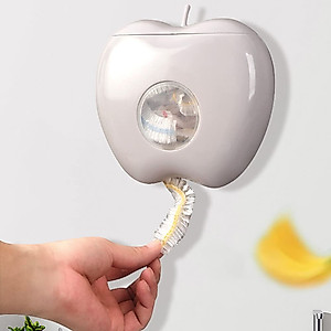 Plastic Wrap Storage Box Dispenser - Wall-Mounted Fresh Keeping Bag Sleeve Organizer - Space-Saving Solution for Kitchen Storage - No Drilling Shower Cap Storage Box