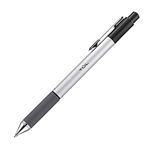 TUL® - Pens - Bp3 Retractable Ballpoint Pens - 9.1" x 3.6" x 0.7" - Black - PK of 4