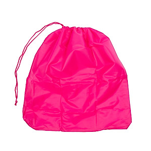 MIAMICA Foldable Travel Laundry Bag, 21'' x 22'', Fuchsia & White – Lightweight, Durable Design with Drawstring Closure