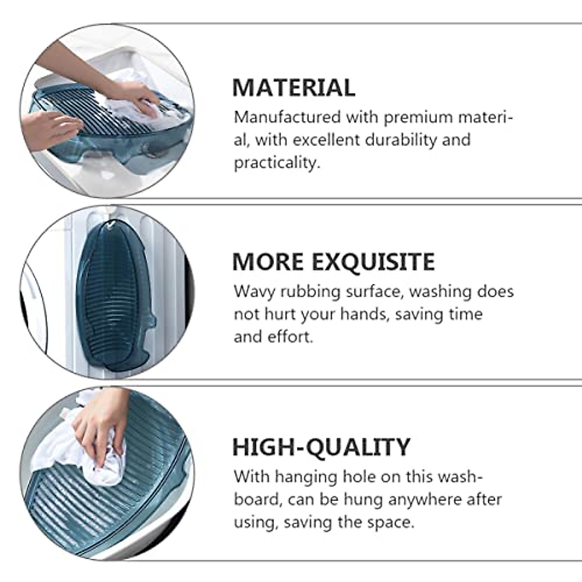 Angoily ser of 2 Washing Washboard Non- Washboard for Washing Clothes scrubbing Board for Home Clothes scrubbing Board Skid Washboard Home