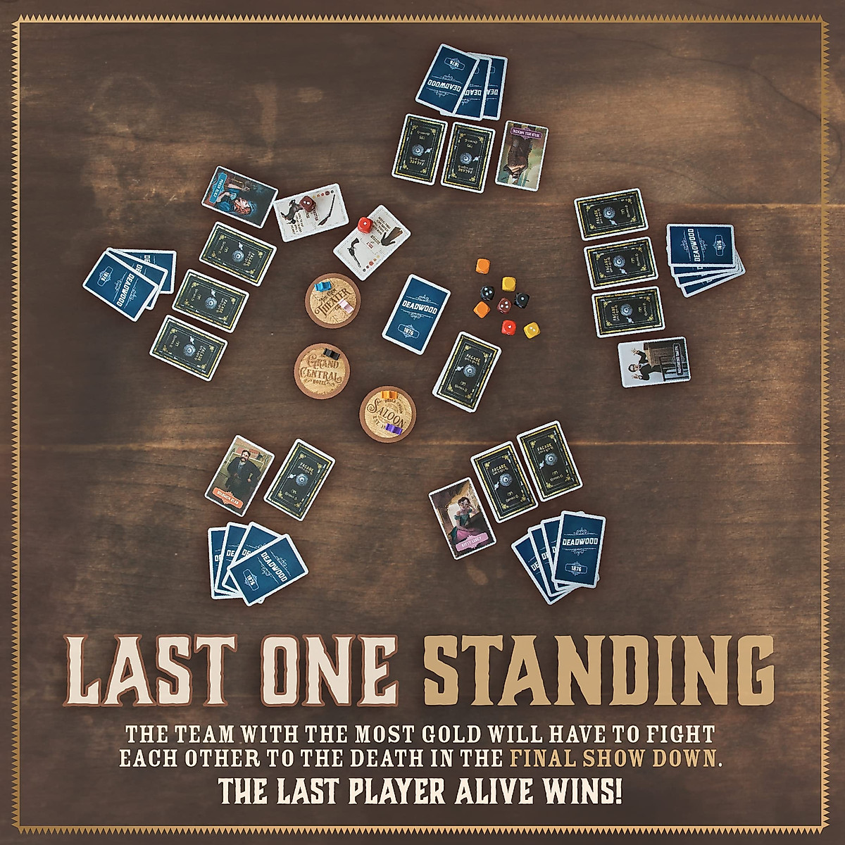 Deadwood 1876 Old West Board Game of Gold, Strategy, Secrets, and Stealing A Wild West Party Card Games for Adults and Family Game Night 2-9 Players Ages 13 and Up