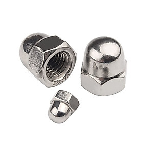 TNDYIG 10pcs/lot Acorn Cap Nut M3 M4 M5 M6 M8 M10 M12 M14 M16 M18 A2-70 Stainless Steel Decorative Cap Nuts Caps Covers (Size : M5)