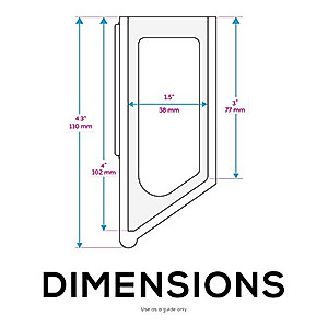 BRAINWAVZ Screwless 1.5" Wide Cable Box Mount, Modem, Router, Mesh, Streaming Media Devices & More Wall Mount | Wall Mount Any Device Upto 1.5" Wide & 4lb in Weight, Strong VHB Adhesive, No Tools