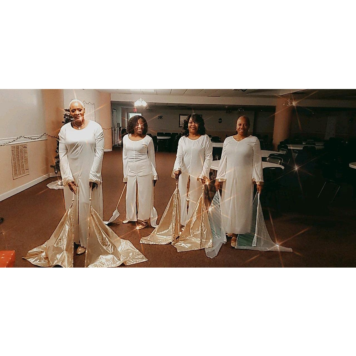 MSMAX Adult Lyrical Ballet Dance Shoes Women Yoga Flat Gold Costume Slippers for Men 9 M US Women