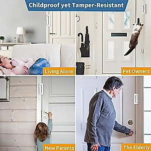 Yomisga Home Security Door Lock Reinforcement Safety Latch Extra Front Doors Security Devices Withstand 800 lbs, Anti Door Kick in Security Protector for Door Inside, Child Proof Aluminum Door Locks