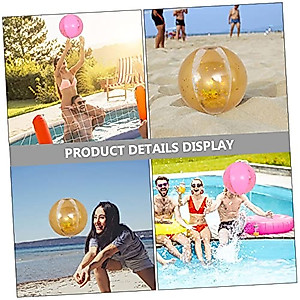 Alasum 4pcs Transparent Beach Ball Boys Beach Toys Childrens Toys Beach Balls for Kids Kid Toy Water Toy Ball Summer Pool Ball Water Playing Ball Pool Party Inflatable Water PVC