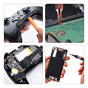 NEBURORA 10 in 1 Torx Screwdriver Set with T2 T3 T4 T5 T6 T7 T8 T9 T10 T15 Interchangeable Magnetic Torx Bit & Opening Tool,Torx Security screwdriver set for Phone/Mac/Computer/Xbox/PS4