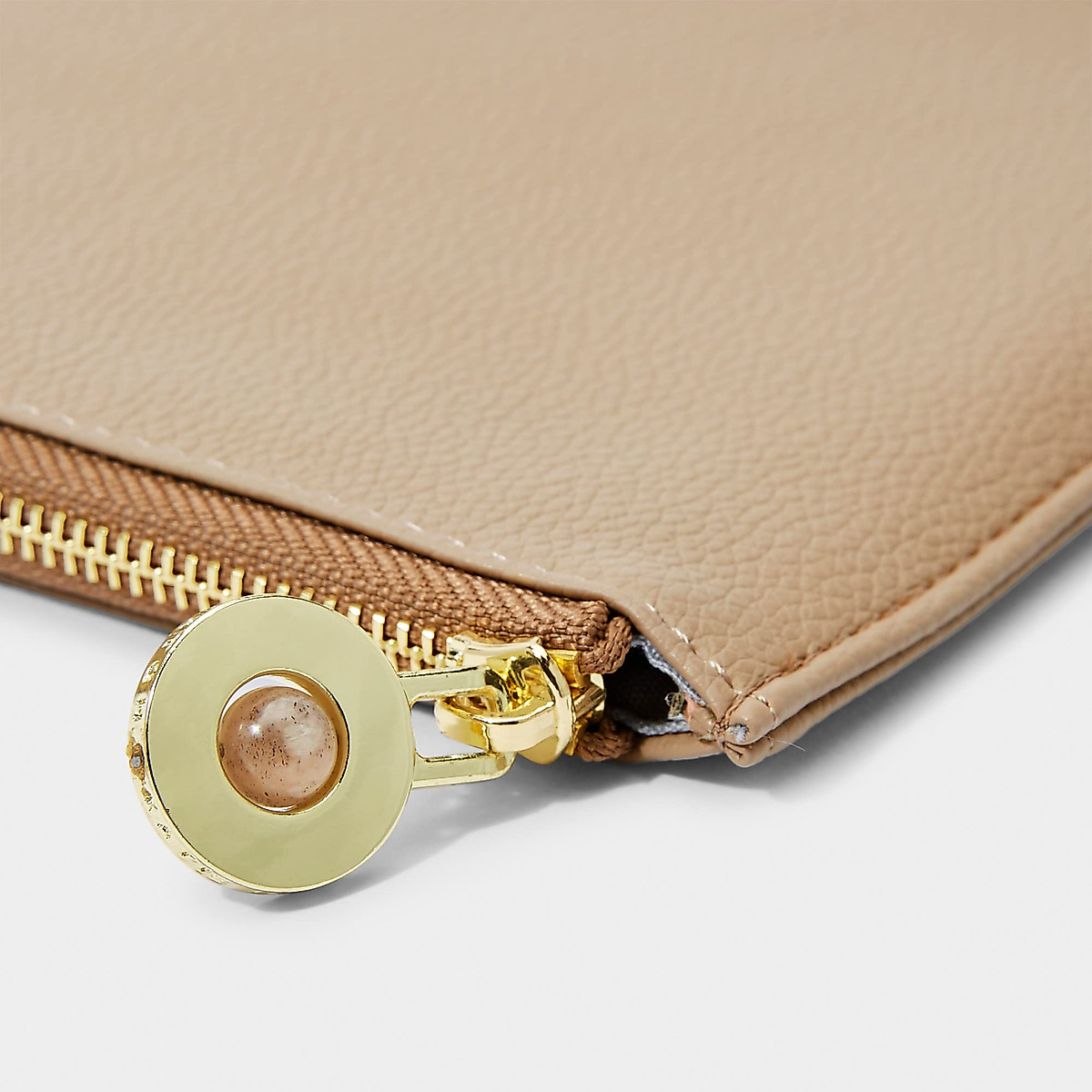 KATIE LOXTON Wellness Secret Message Friends To Make Every Moment Amazing Everyone Needs An Auntie Womens Slip Pocket Clutch Pouch Taupe