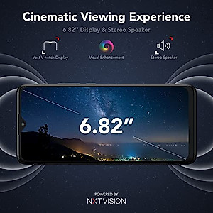 TCL 30XL Unlocked Cell Phone, 6GB + 64GB, 6.82 inch Display, 5000mAh, Smartphone Android 12, 50MP Rear+13MP Front Camera, US Version, Dual Speaker, Night Mist (No 5G)