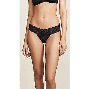 Cosabella Women's Never Say Never Cutie Low Rise Thong, Black, S-M