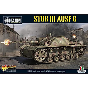Bolt Action StuG III AUSF G German Assault Gun Tank 1:56 WWII Military Wargaming Plastic Model Kit