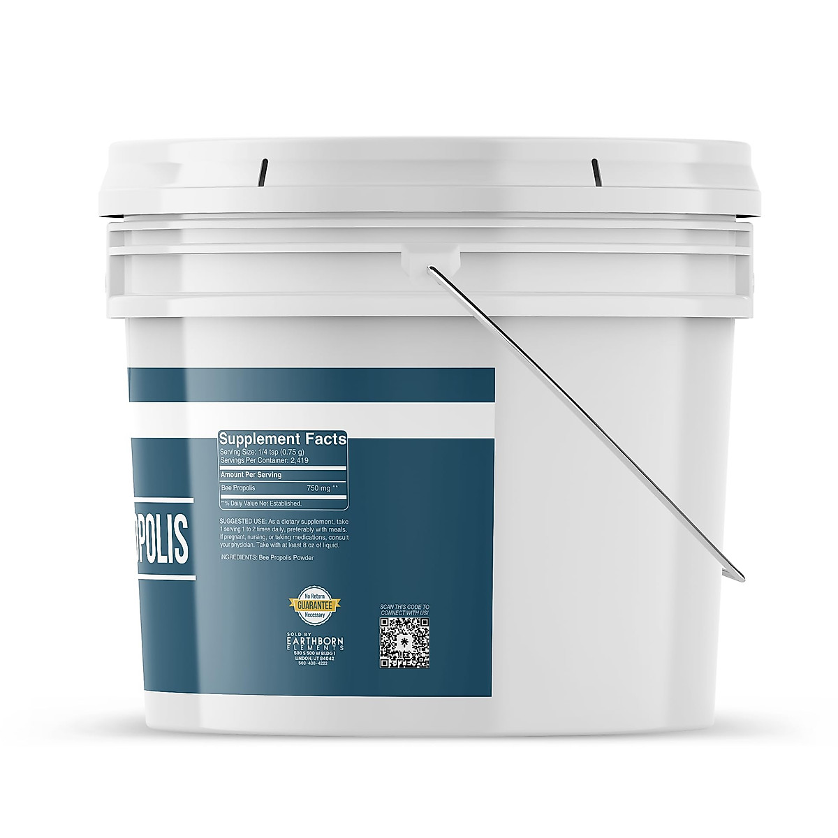 Earthborn Elements Bee Propolis, 1 Gallon Bucket, Pure & Natural, Bulk Size