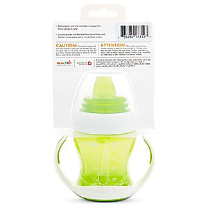 Munchkin® Gentle™ Transition Sippy Trainer Cup, 4 Ounce, Green