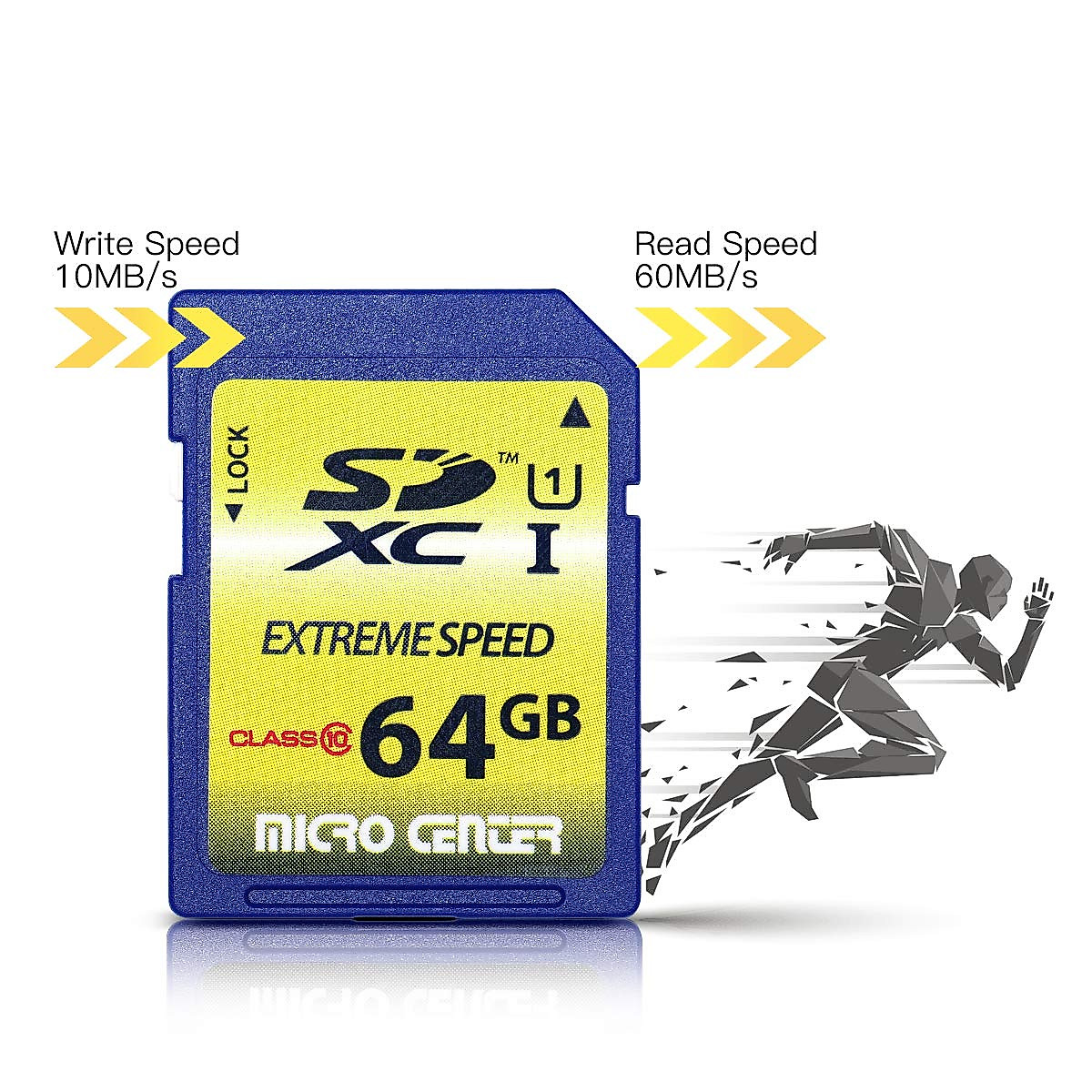 INLAND 64GB Class 10 SDXC Flash Memory Card Standard Full Size SD Chip USH-I U1 Trail Camera by Micro Center
