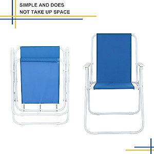 CHZWYT Folding Tall Back Beach Chair, Ultralight Back Backpacking Chair for Adults Compact & Heavy Duty, with Stable Steel Frame Pocket for Beach, Fishing,Trip,Picnic,Lawn,Concert