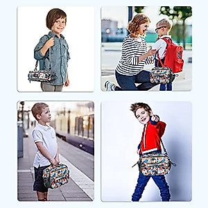 Maelstrom Lunch Box Kids,Expandable Kids Lunch Box,Insulated Lunch Bag for Kids,Lightweight Reusable Lunch Tote Bag for Boy/Girl,Suit for School/Picnic,9L,Giraffe