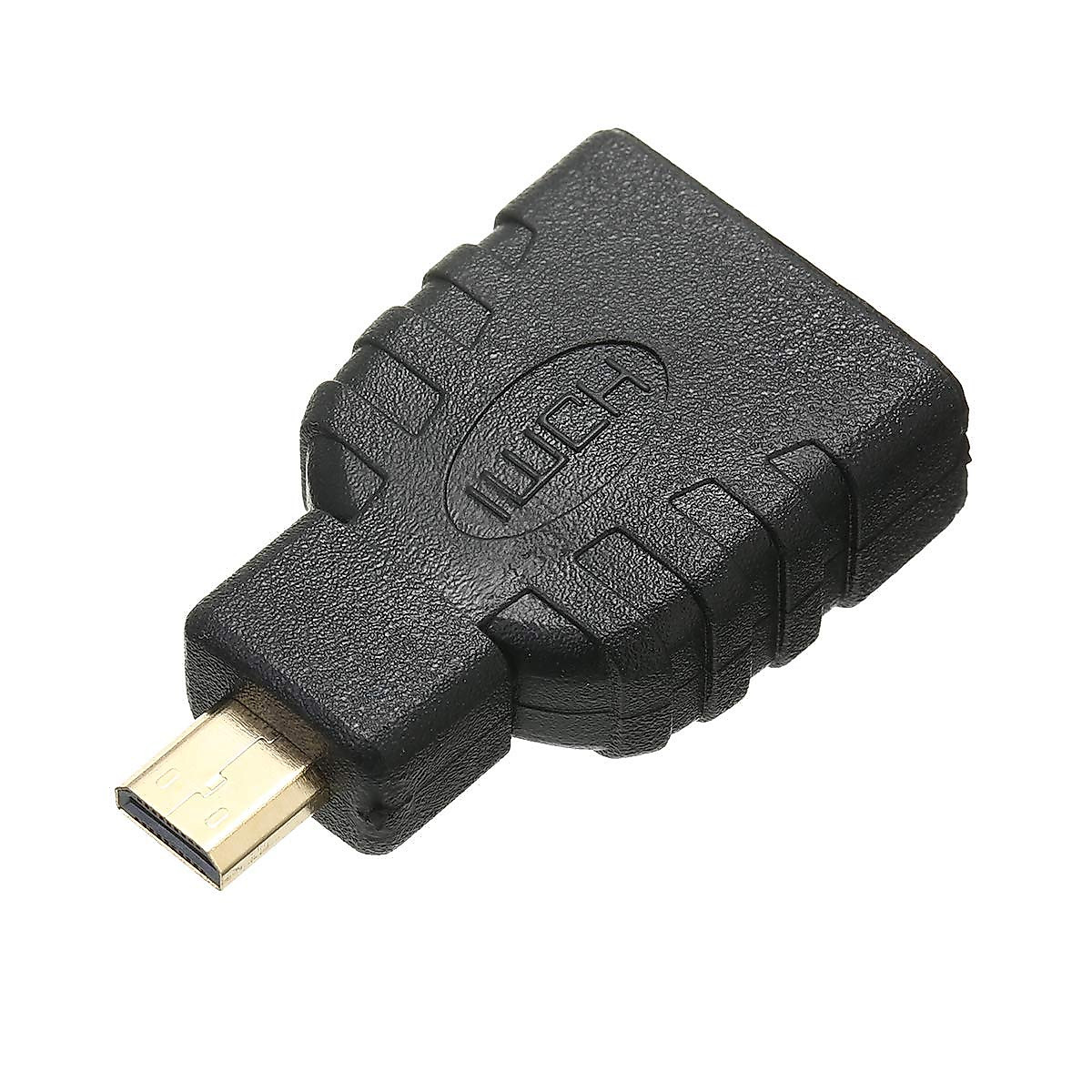 NEORTX Micro HDMI Adapter, Male to Female, HDMI Type-D to Type-A, 1080P Full HD Video, Gold Plated Connectors, Compatible with Laptops, Camcorders, Cameras, Tablets