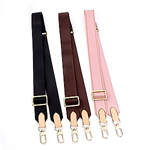 BAIXUEJI Multi Pochette Accessories Replacement Crossbody Strap Adjustable Wide Canvas Strap for LV Purse Shoulder Bags