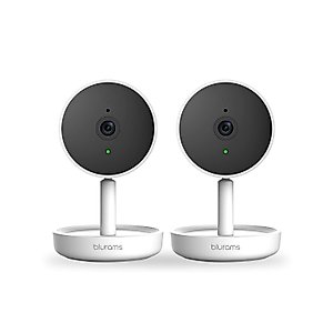 blurams 2pc Home Pro, Security Camera 1080p FHD | w/Facia Recognition, 2-Way Talk, Human/Sound Detect, Person Alert, Night Vision and Siren | Cloud/Local Storage Available, Compatible with Alexa