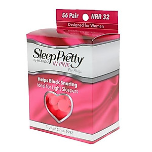 Hearos Sleep Pretty in Pink Women's Ear Plugs, 56 Count