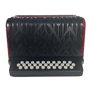 Montanari Vallenato Accordion GCF Red