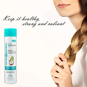 Mirta De Perales Hair Shampoo with Argan, coconut & Moringa Oils 10 fl oz.