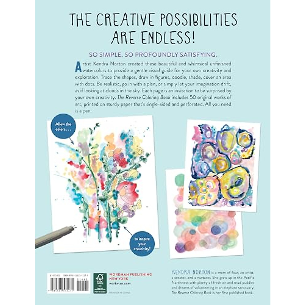 The Reverse Coloring Book™: The Book Has the Colors, You Draw the Lines!