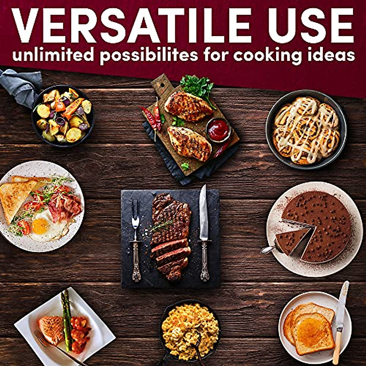 Elite Gourmet EG-6203# Extra Deep 16"x13"x3.2" (10.5Qt.) Scratch Resistant, Easy Pour Spout Dishwasher Safe, Non-stick Electric Skillet with Glass Vented Lid, Adjustable Temperature, Black