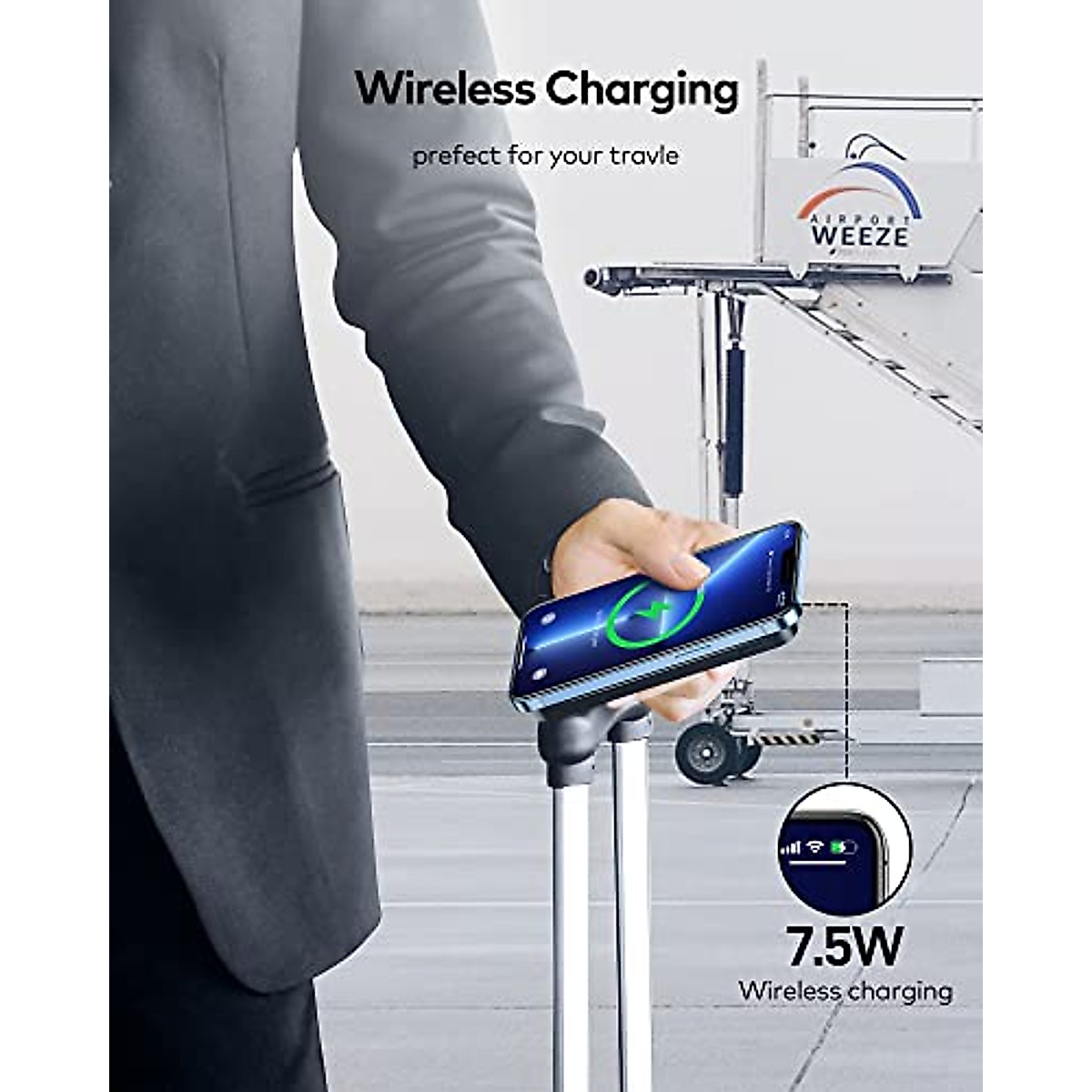 Baseus Magsafe Battery Pack, Wireless Portable Charger Stronger Magnetic for iPhone 14/13/12 Series, PD 20W Fast Charging Wired Power Bank for iPhone Magsafe Accessories