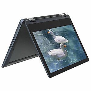 2022 Lenovo Flex 3 Chromebook 11.6" HD (1366 x 768) Touchscreen 2-in-1 Laptop, Mediatek MT8183 up to 2 GHz, 8 Cores, 4GB RAM, 64GB eMMC, 802.11AC WiFi, Bluetooth, Abyss Blue, Chrome OS, EAT Cloth