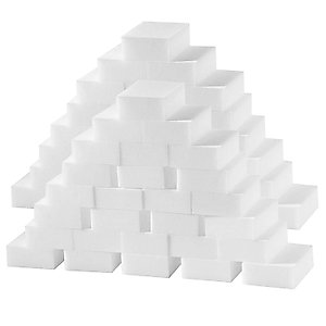Extra Large Eraser Sponge,50 Pack Extra Thick, Long Lasting, Multi-Purpose Scrubber Foam Cleaning Pads,Magic Sponge Eraser Sponge for Bathtub, Floor, Baseboard (3.93 x 2.75 x 1.18 in)
