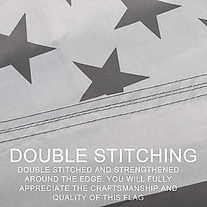 KENPMA All Black Out American Flag - Don't Tread On Me Gadsden Flag 3x5 ft 2-Pack Wall Banners House Porch Yard Lawn Decorative Sign US Outdoor Flag with Grommets - Printed Polyester Fade Proof