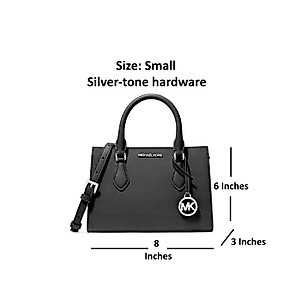 Michael Kors Sheila Small Non-Leather Vegan Satchel (Black)