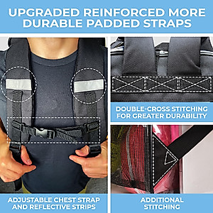 SHYLERO Clear Backpack For Work XL - Heavy Duty School Bookbag has TSA Lock, 2-WAY Zip, Transparent PVC - H18''xW14''xD8