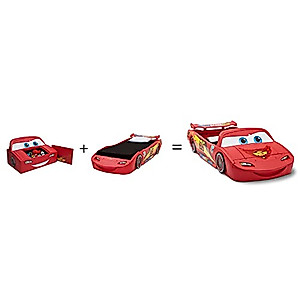 Disney/Pixar Cars Lightning McQueen Toddler-To-Twin Bed with Toy Box by Delta Children