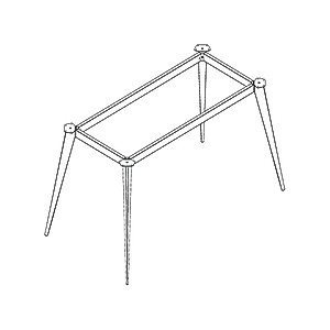 Lorell Wood Base for 96" W Rectangular Conference Table