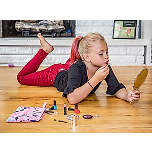 FoxPrint Kids Makeup Kit for Girls, Soft to skin, Easy to wash, 23 Pc Princess Makeup Set Toys Girls & Kids, Carrying Cosmetic Purse for Easy Storage