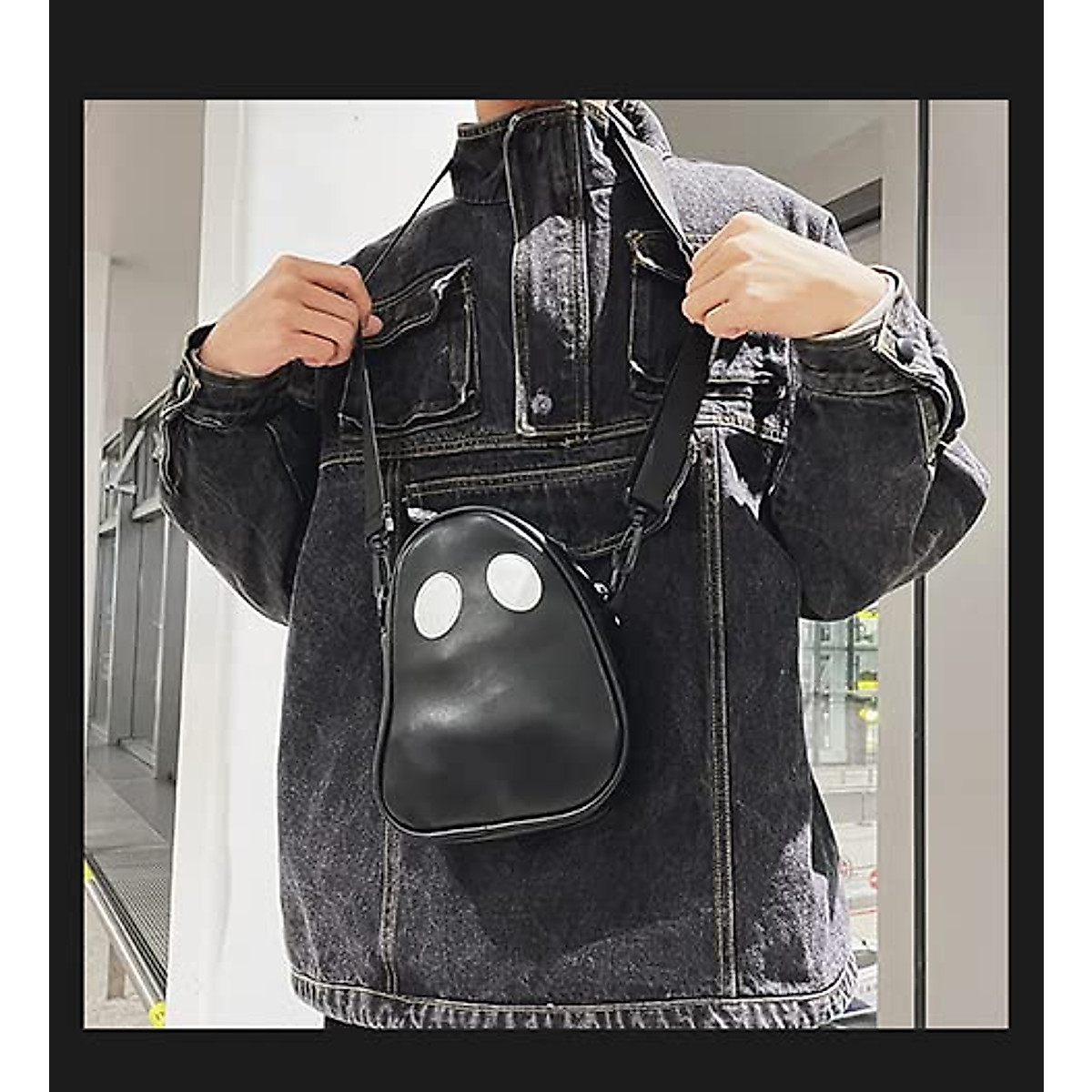 LoveWLC Special Ghost Face Handbags,PU Ladyies Purse Shoulder Bag