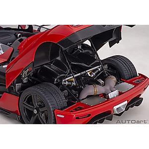 Autoart Koenigsegg Agera RS Chili Red with Black Accents 1/18 Model Car