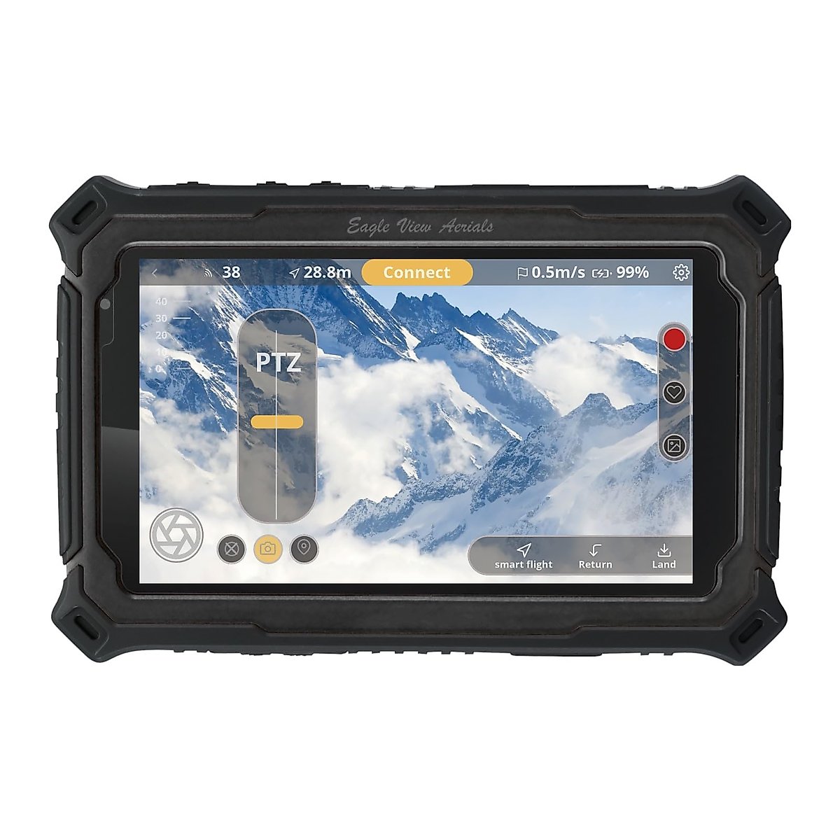 2600 Nit Tablet, Ultra Bright Video, Phone, GPS, Hand Held Computer, Waterproof, Rugged mounting Stand, Versatile Positioning Post, Capacitive Pen, and Positioning Level for Tripod use(Black)