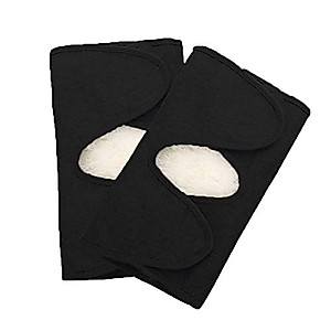 PURFUN Cold Weather Thermal Thicken Cashmere Knee Braces Warmer Dad Grandfather Adjustable Compression Warm Wool Kneepads Leg Warmer Sleeves Knee Support for Ski Volleyball Tennis Hunting