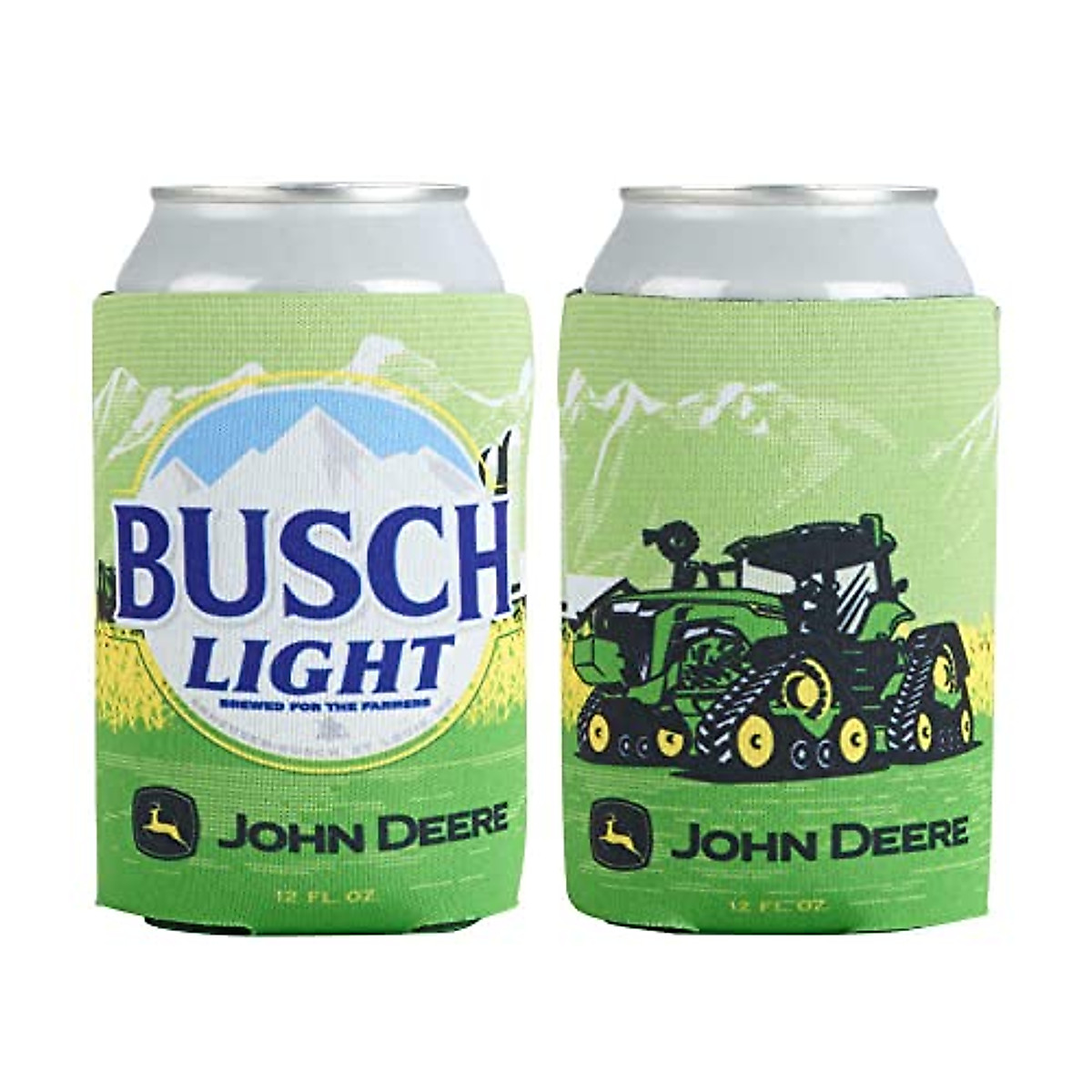 Busch Light Beer Tractor FOR The Farmers CORN Can Cooler Coolie
